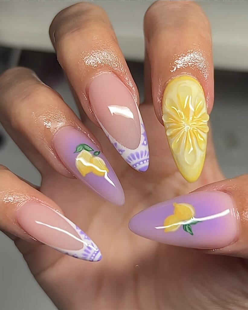 35 Super Cute Lemon Nail Ideas You’ll Obsess Over