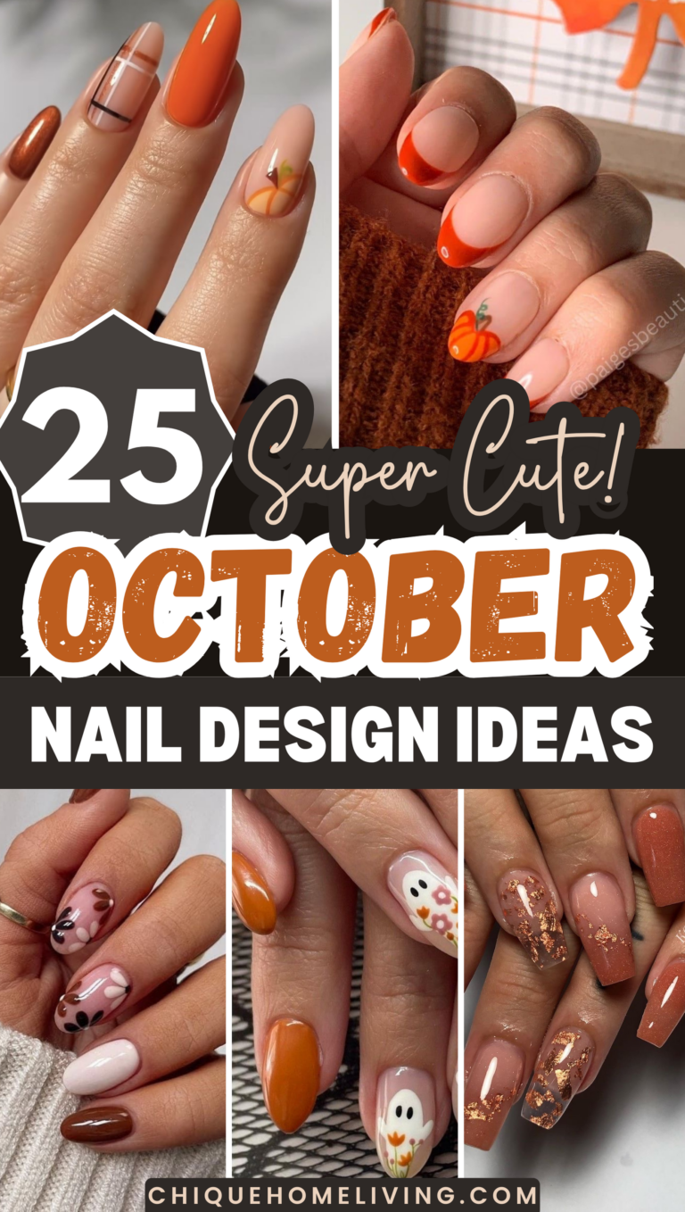 25 Chic & Cozy October Nail Ideas You'll Love