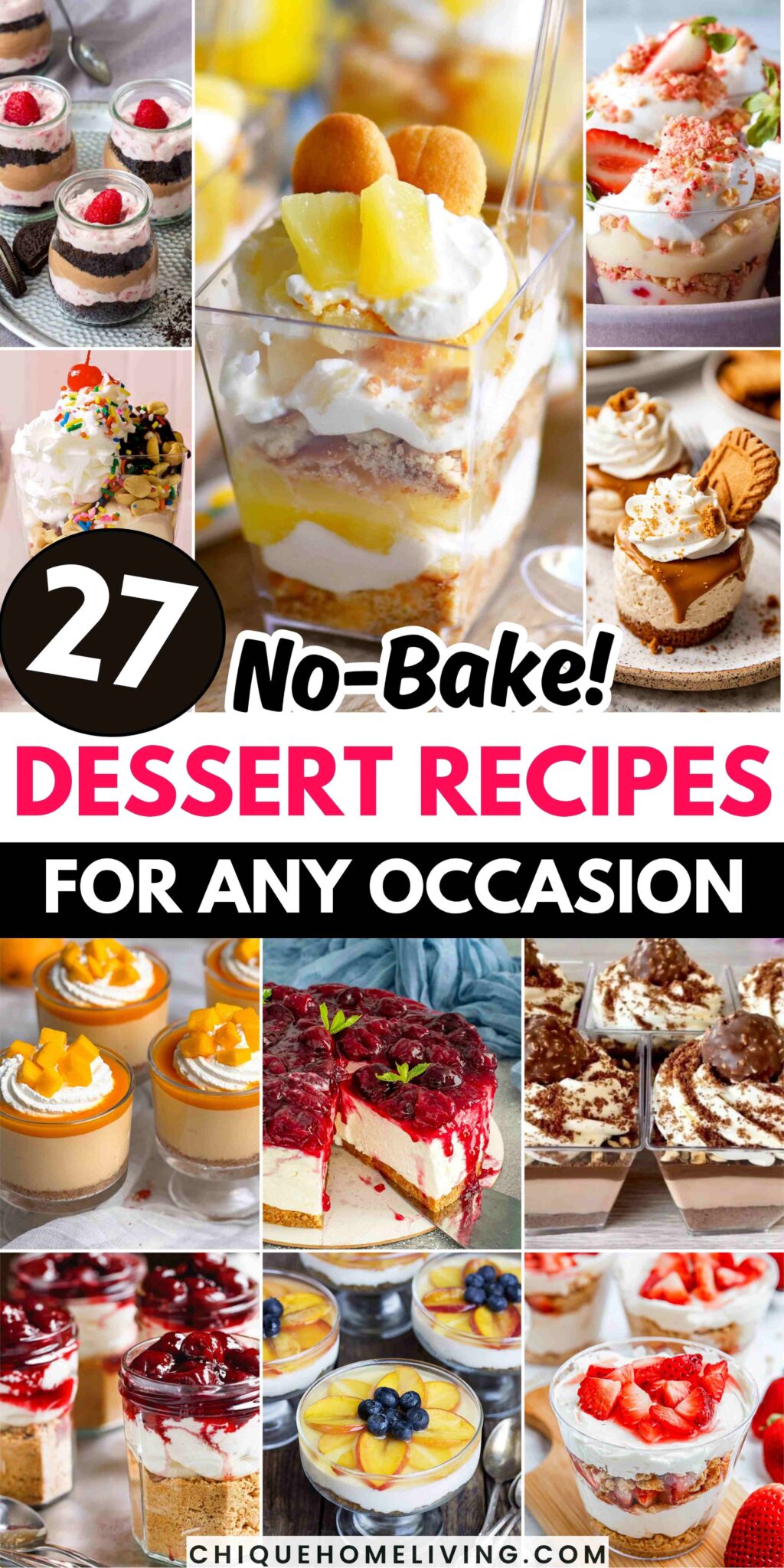 27 Insanely Good No-Bake Desserts You'll Love