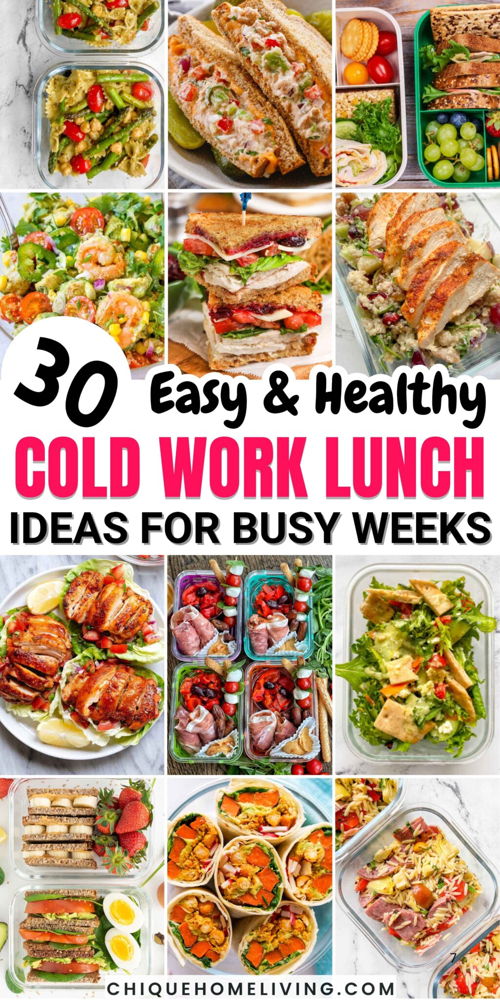 30 Make-Ahead Cold Lunch Ideas for Work